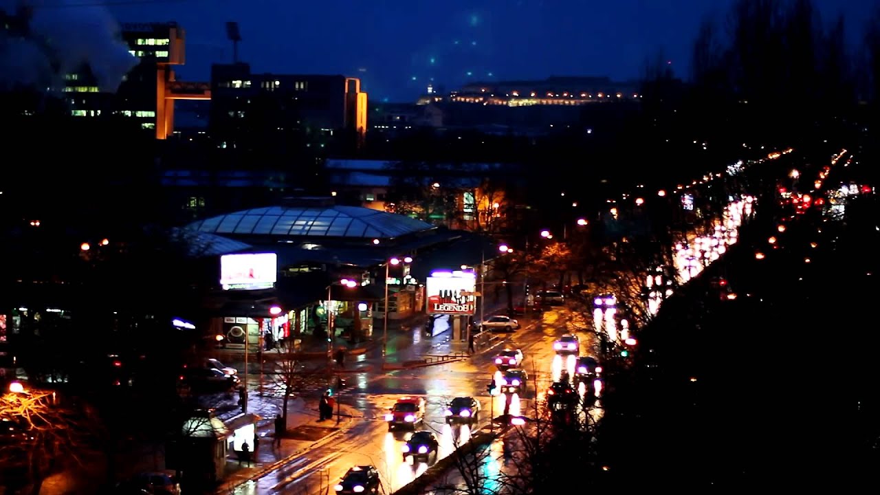 Urban street (time-lapse) - Free HD stock footage - YouTube