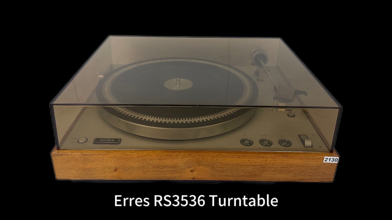 Erres RS3536 Turntable (Vintage Erres) - YouTube