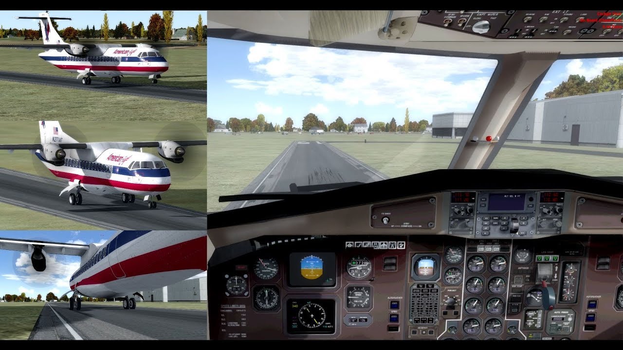 VirtualCol ATR42-320 short takeoff from Hamburg Inc. airport in P3D ...