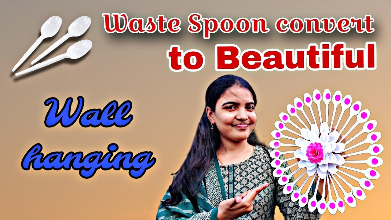 waste spoon reuse Ideas |Wall Hanging| spoon craft|Craft ideas| wall ...