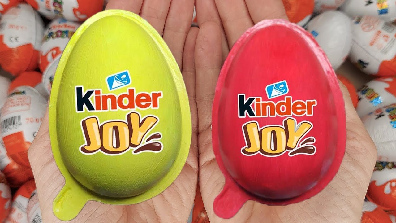 NEW!!! 400 Yummy Kinder Joy Surprise Egg Toys Opening A Lot Of Kinder ...