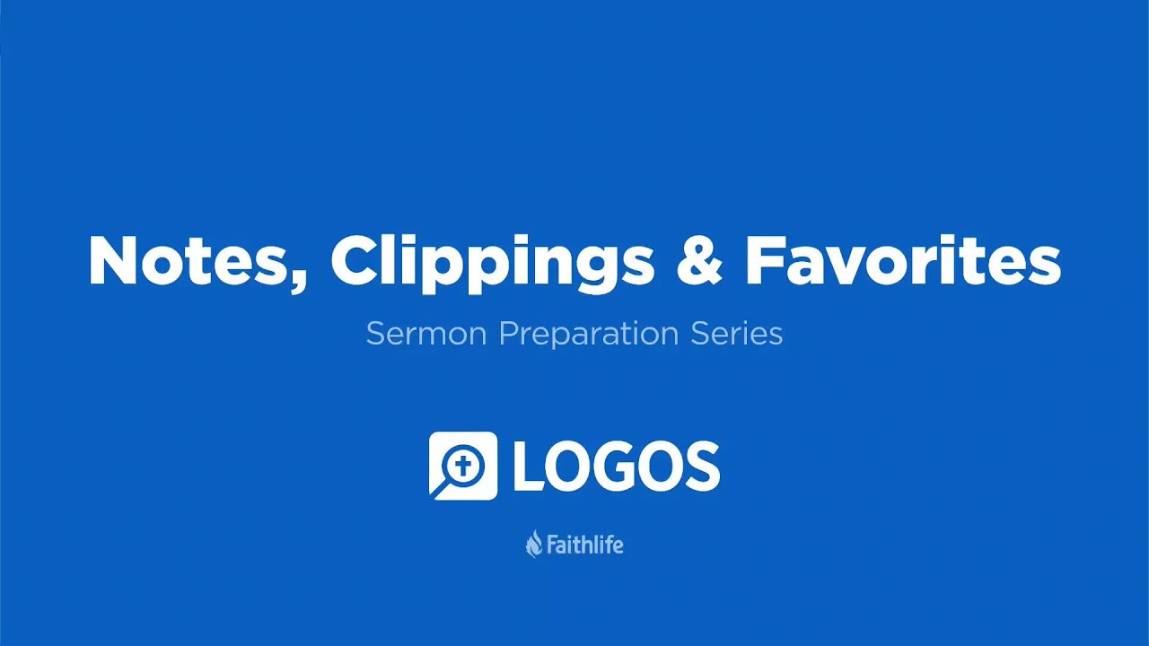 Sermon and Bible Study Prep Series | Notes, Clippings & Highlights ...
