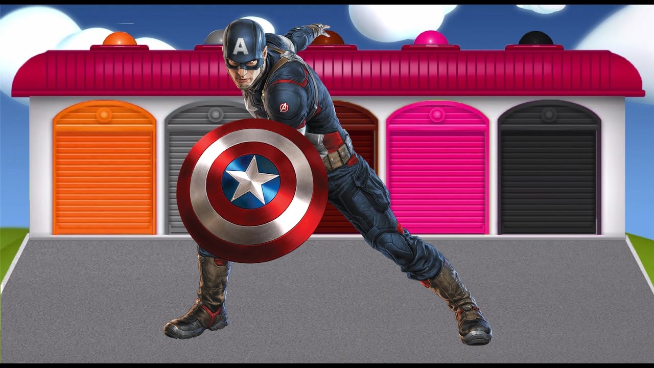 Captain America | Learn Colors and Numbers with Captain America | 10 ...