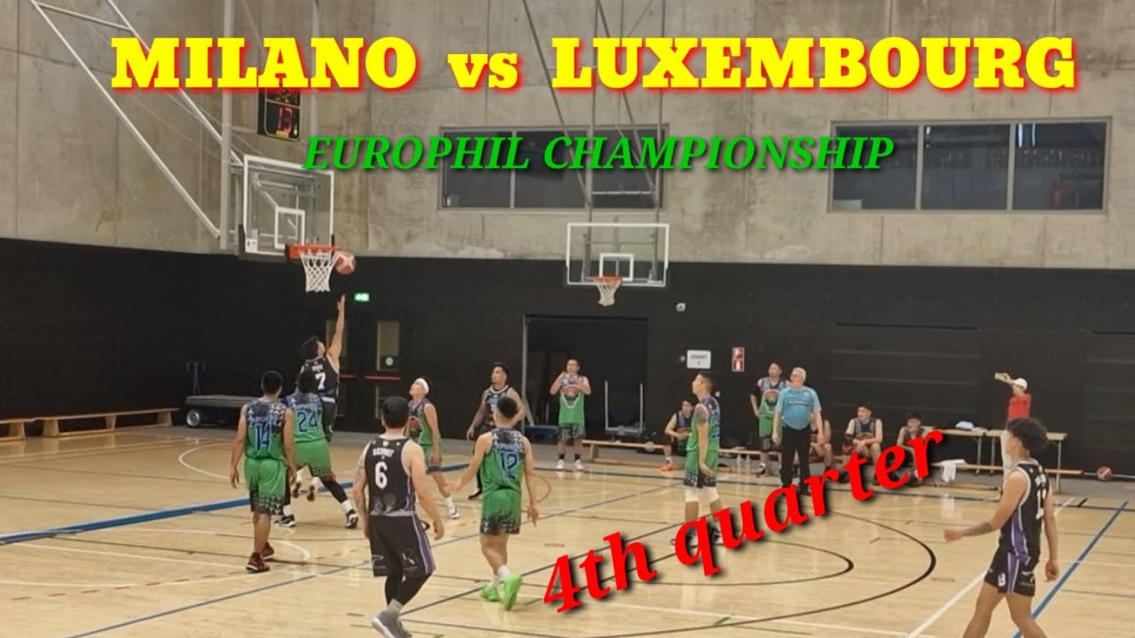 MILANO vs LUXEMBOURG/CHAMPIONSHIP/EUROPHIL TOURNAMENT 2023/4TH QUARTER ...