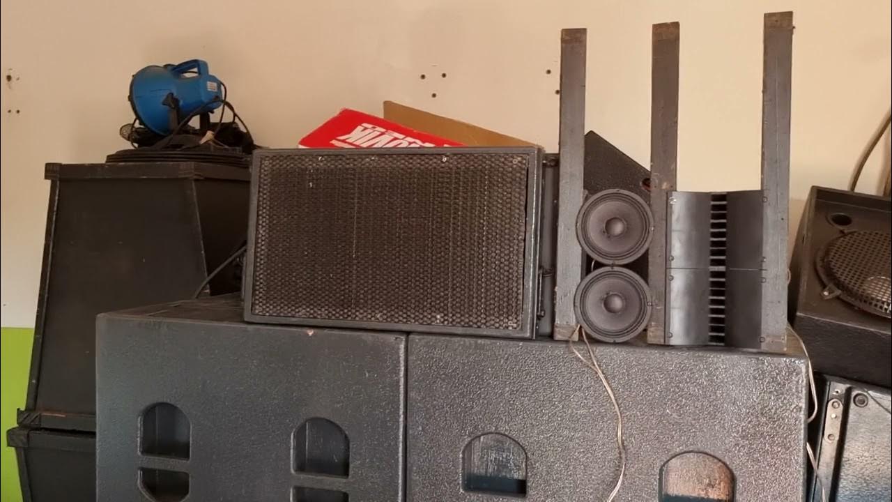 Teste sistema line array 3 vias 1 10 polegadas 2 5 polegadas e 2 driver ...