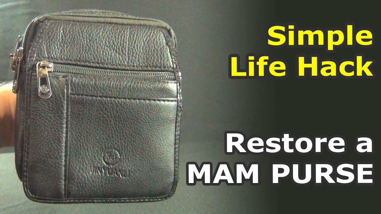 How to RESTORE a MAN PURSE | Simple Live Hack from Cheerful Craft - YouTube