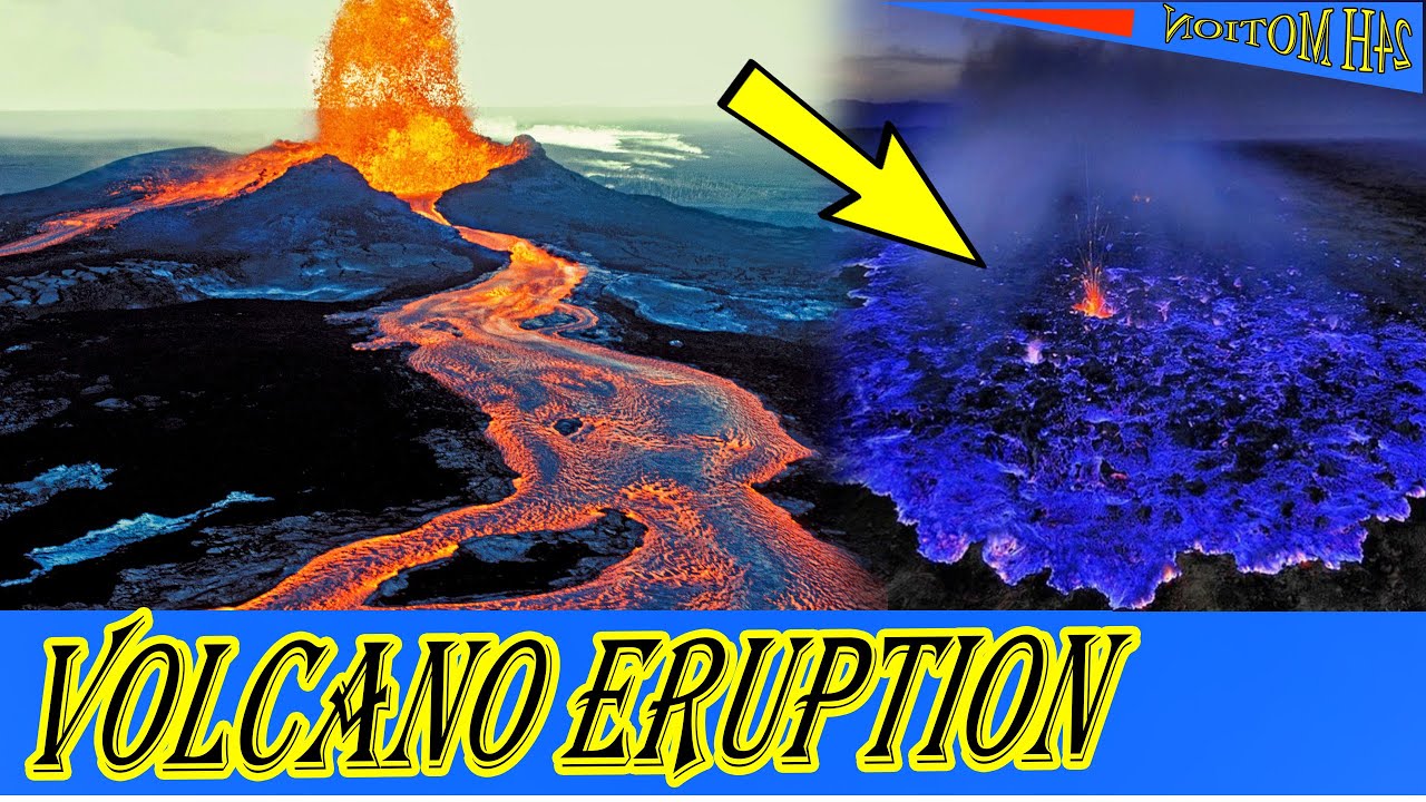 The strangest blue lava volcano in the world erupted on June 14 in ...