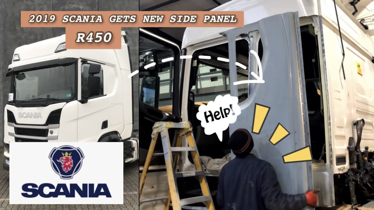 2019 SCANIA R450 gets new side panel - YouTube