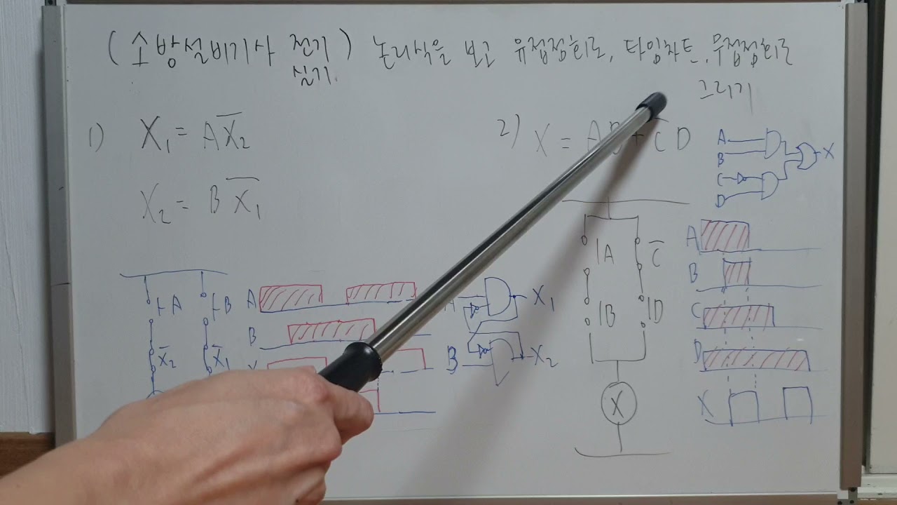 소방설비전기 실기 논리식을 보고 유접점회로타임차트무접점회로 그리기 Youtube