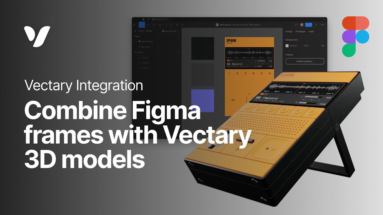 Combine Figma frames with Vectary 3D models - YouTube