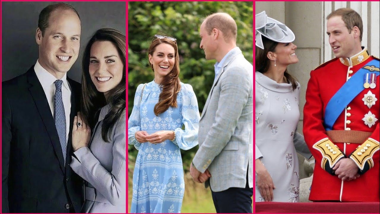 Kate Middleton beams with Prince William as their first official ...