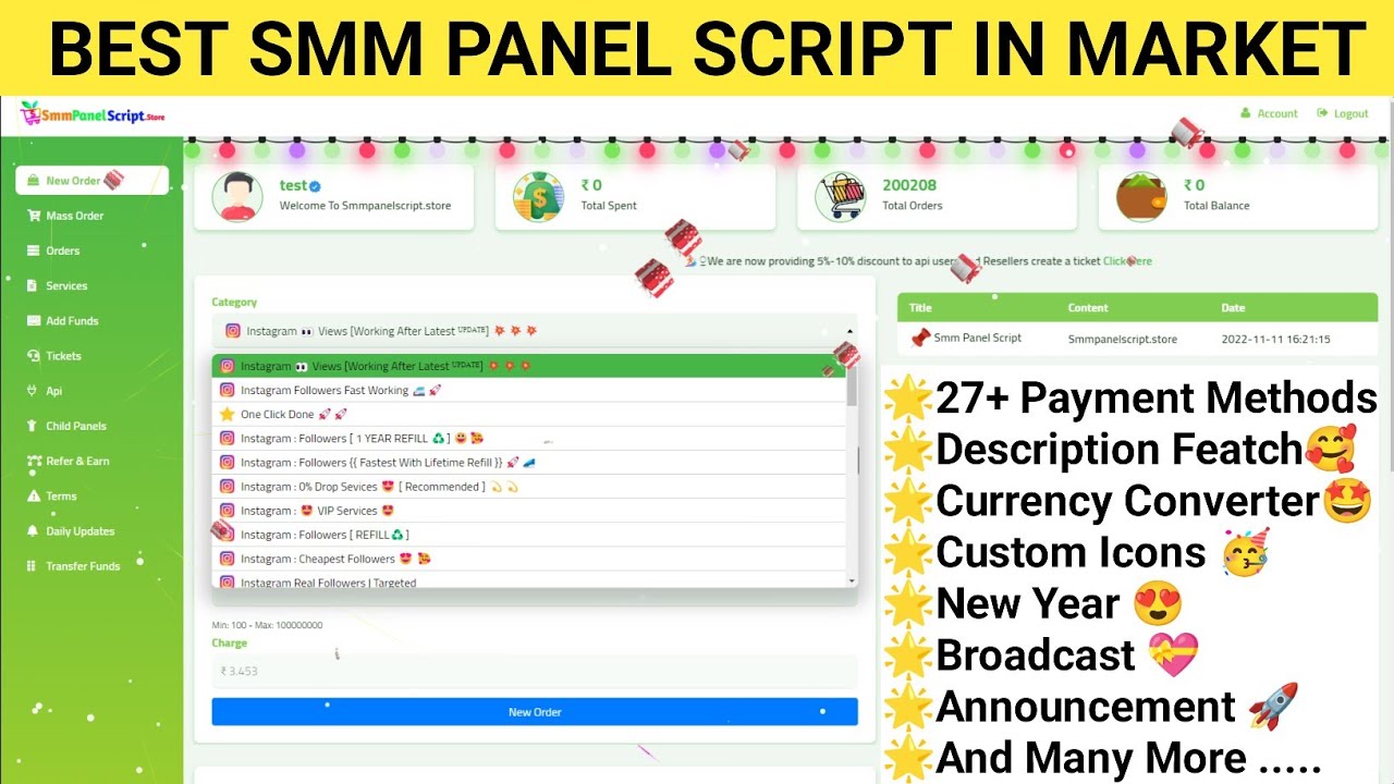 Best Smm Panel Script | Smm Panel Script | Advance Smm Panel Script ...