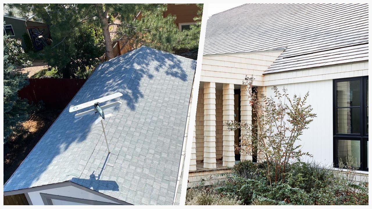 75 Exterior Home With A Shingle Roof And A White Roof Design Ideas You ...