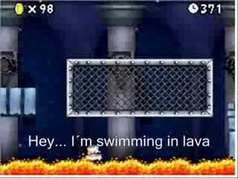 NSMB hack: castle worlds 1-castle - YouTube