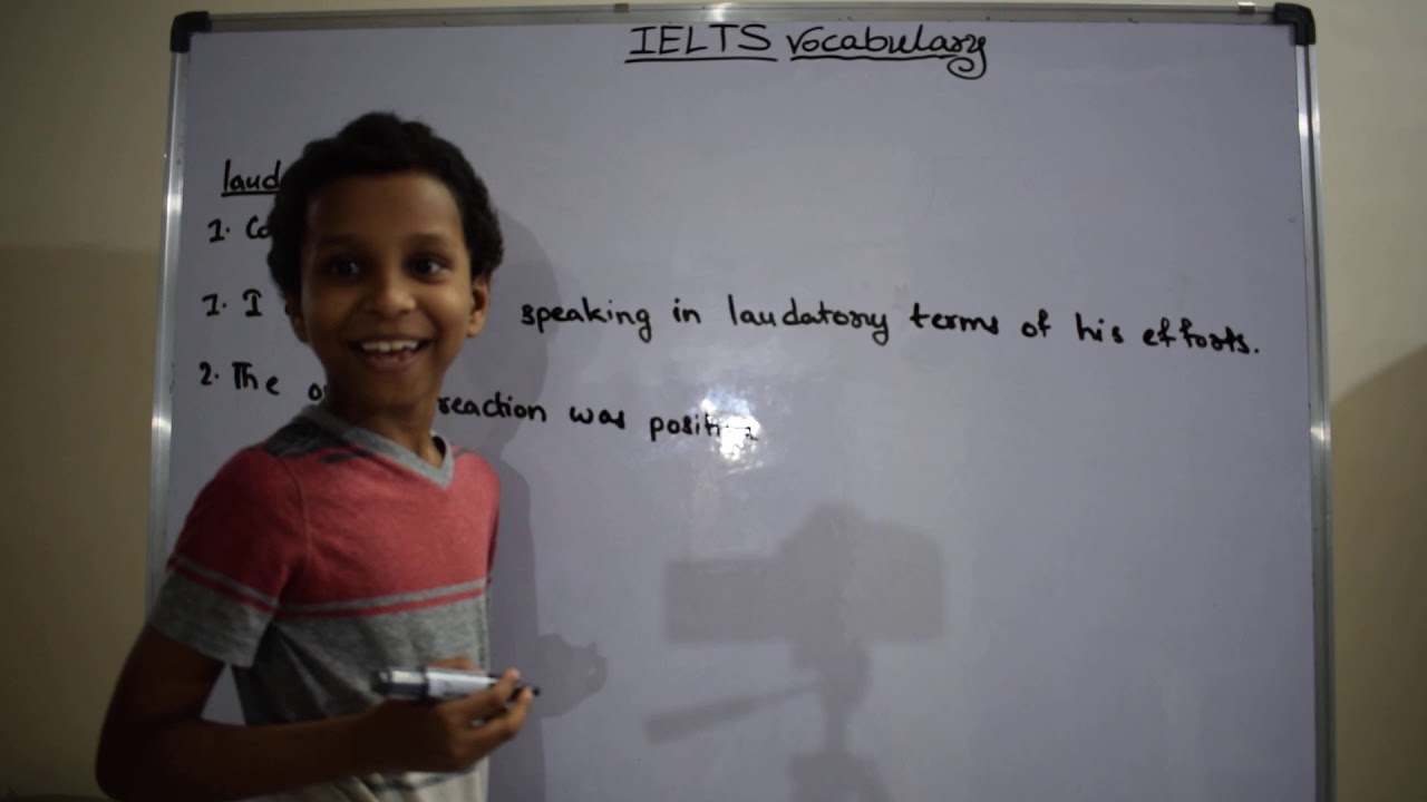 Laudatory | IELTS words | English Vocabulary - YouTube