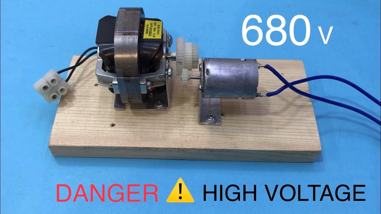 7.5 VOLTU 680 VOLTA ÇIKARAN JENERATÖR YAPTIM - How to make a high ...