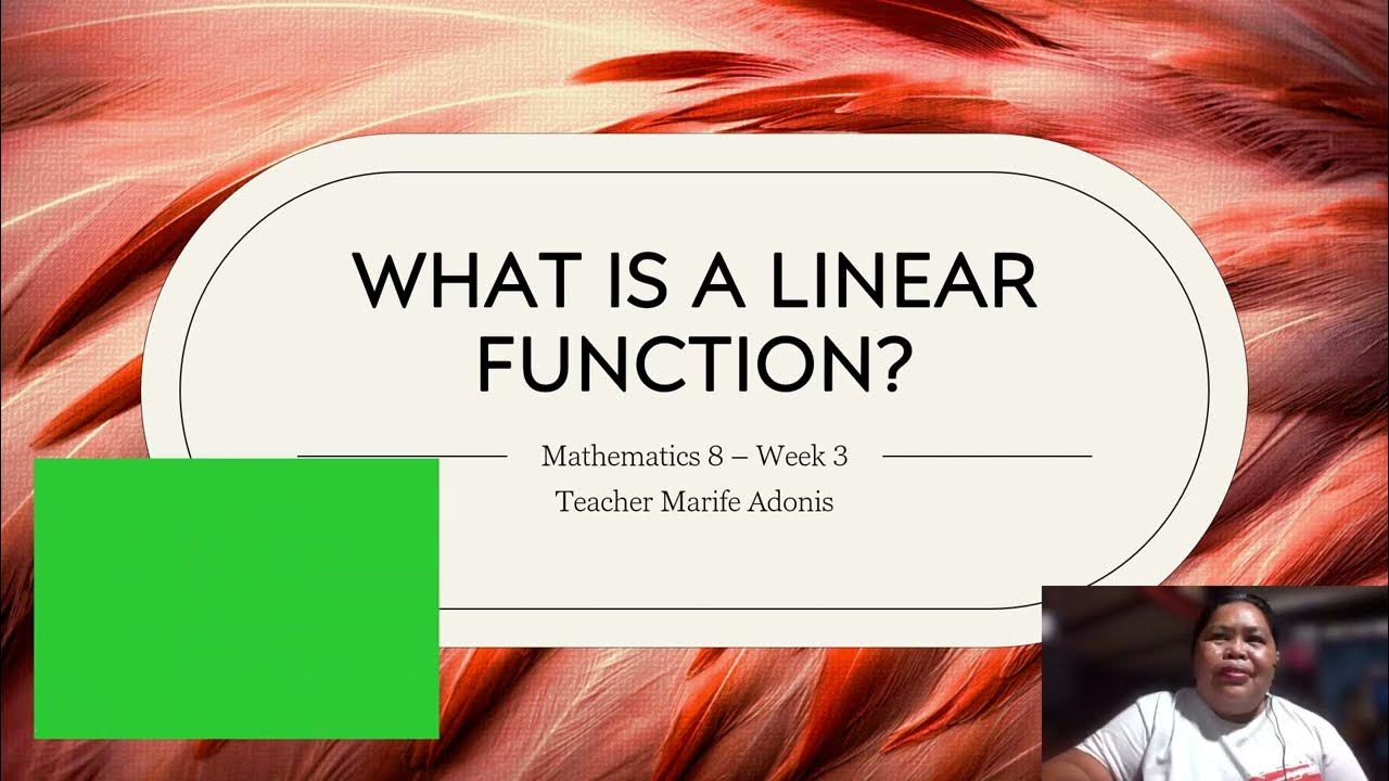 What is Linear Function II Teacher Marife Adonis - YouTube