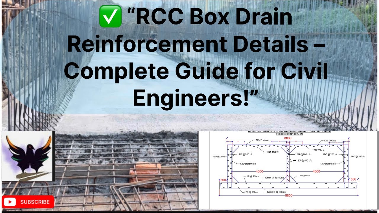 RCC Box Drain Reinforcement – Full Design Guide#viralpost #construction ...