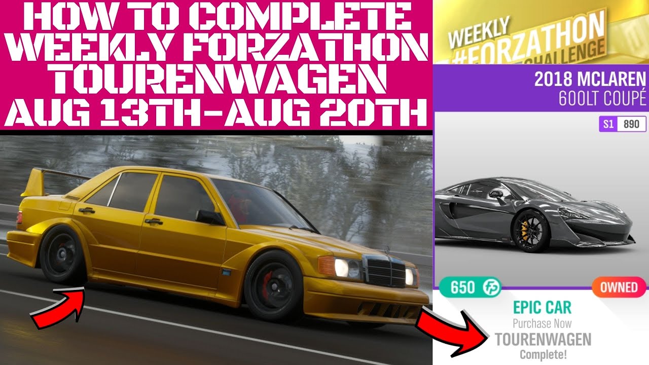 FORZA HORIZON 4-HOW TO COMPLETE WINTER FORZATHON CHALLENGES TOURENWAGEN ...