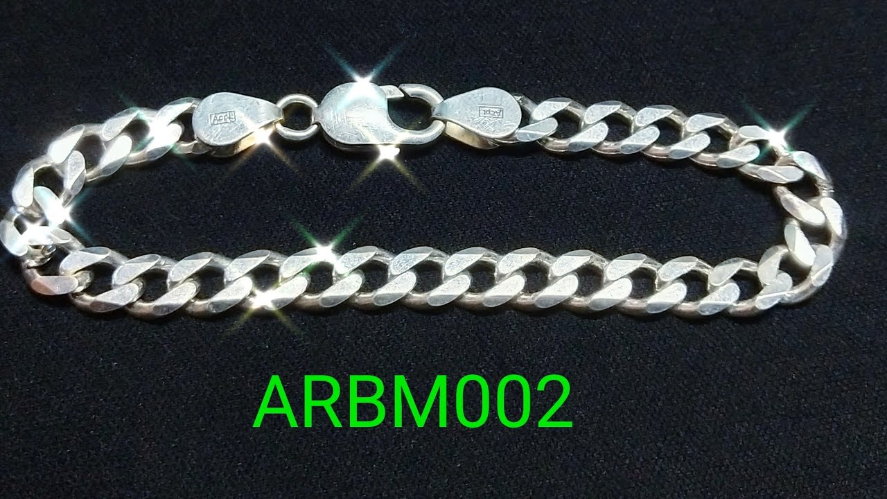 Silver bracelet Model - YouTube