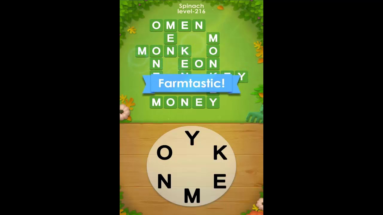 Word Farm Cross Spinach 209-224 Answers - YouTube