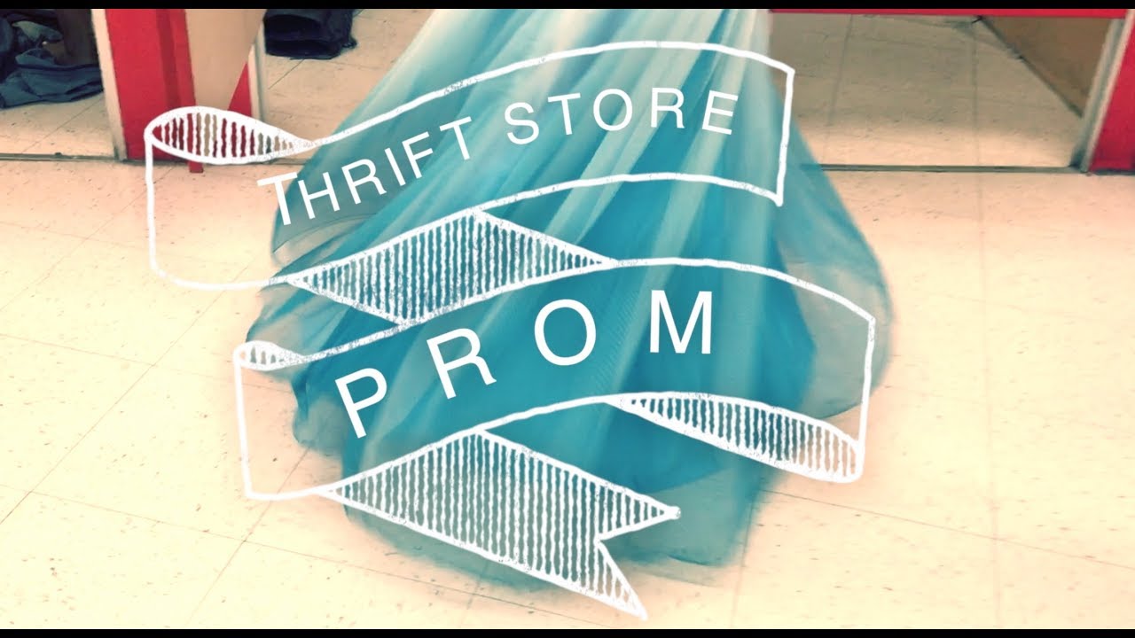 Trying on $20 and under prom dresses from the Thrift Store - YouTube