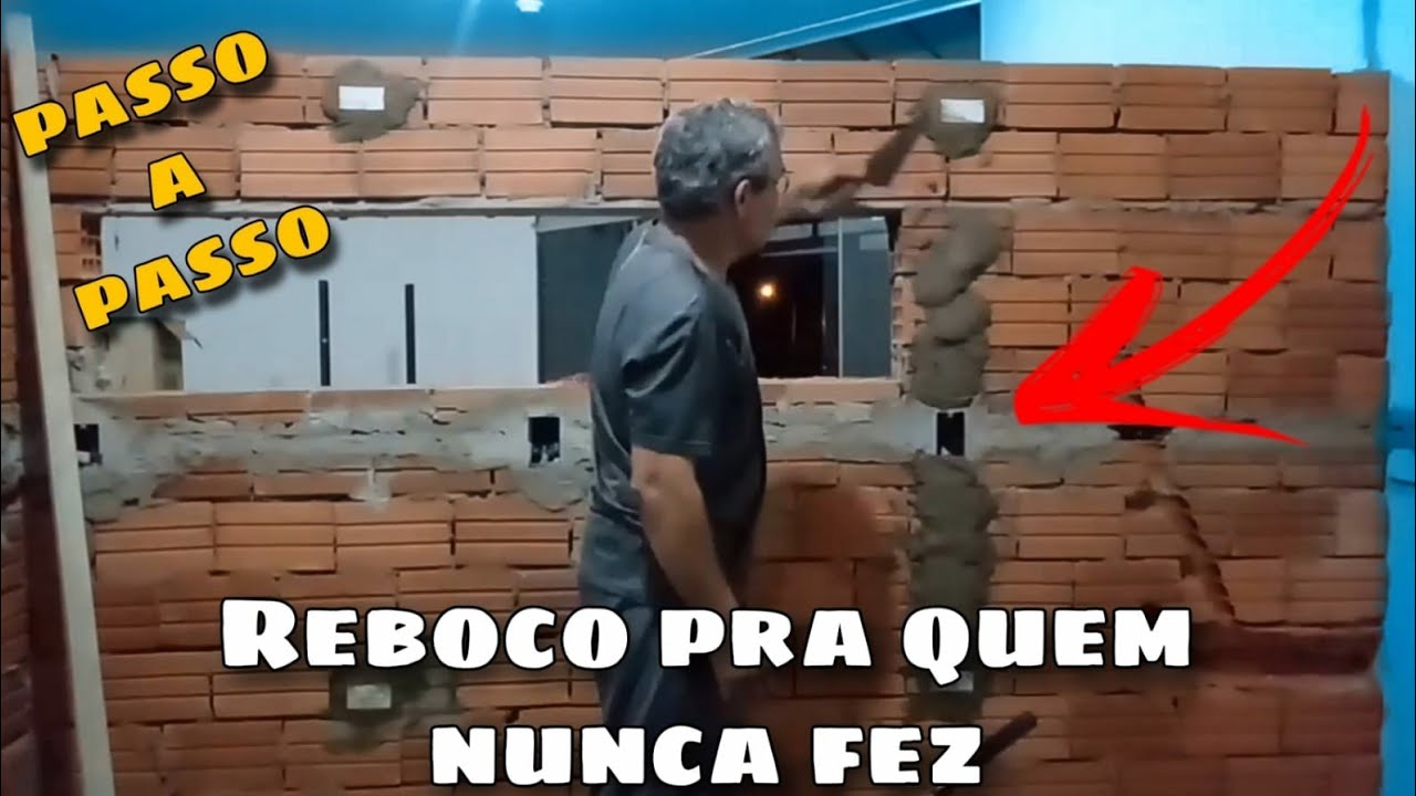 COMO FAZER REBOCO DE PAREDE PASSO A PASSO - YouTube