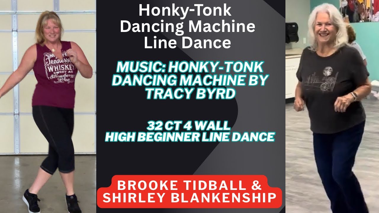 Honky-Tonk Dancing Machine High Beginner Line Dance Demo - YouTube