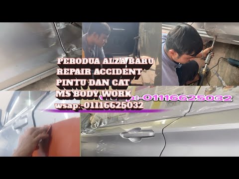 CARA NAK KETUK PINTU ALZA BARU MS BODY WORK BENGKEL KETUK BODY KERETA ...