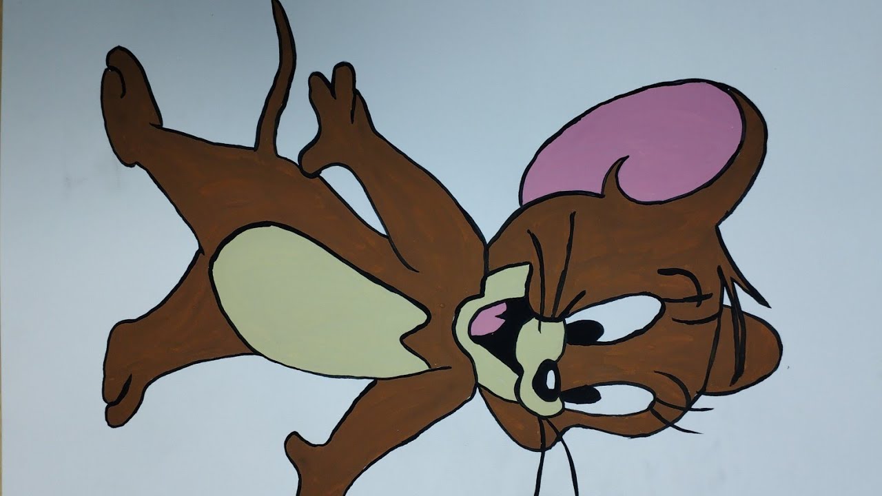 image of cute jerry drawing | jerry drawing step by step | cartoon ...