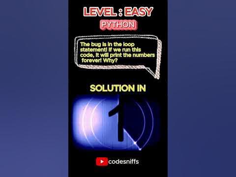 Python-Spot the Bug Challenge-Level-Easy - YouTube