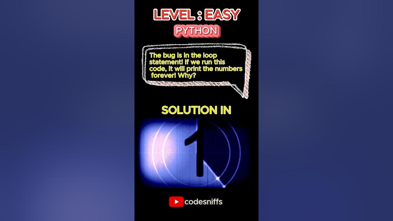 Python-Spot the Bug Challenge-Level-Easy - YouTube