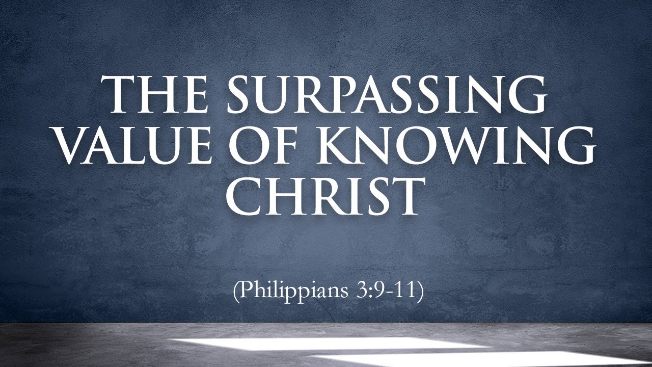 HRCC SUNDAY SERVICE NOVEMBER 3, 2024 The Surpassing Value of Knowing ...