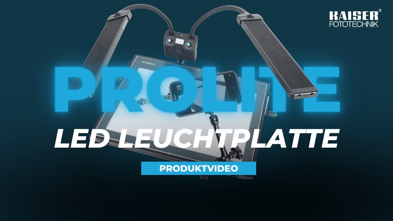 Kaiser Light Box / Leuchtplatte prolite LED - YouTube