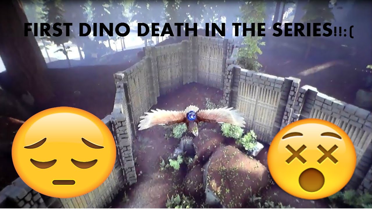 Ark Survival Evolved Episode 29 FIRST DINO DEATH!!!! - YouTube
