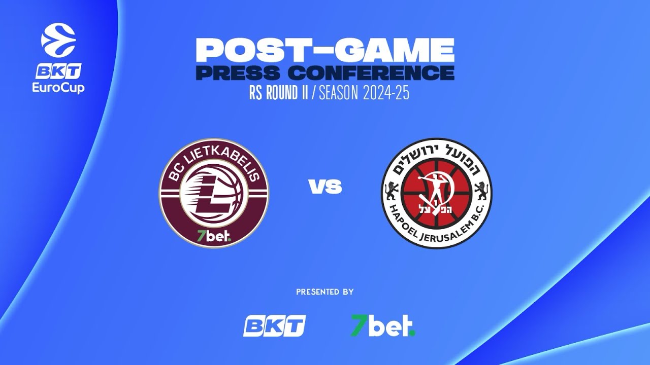 Post-Game Press Conference RS2: 7bet-Lietkabelis Panevėžys – Hapoel ...