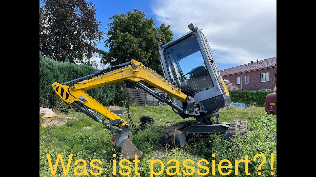 Wacker neuson et24 minibagger bagger yanmar excavator loader machine ...