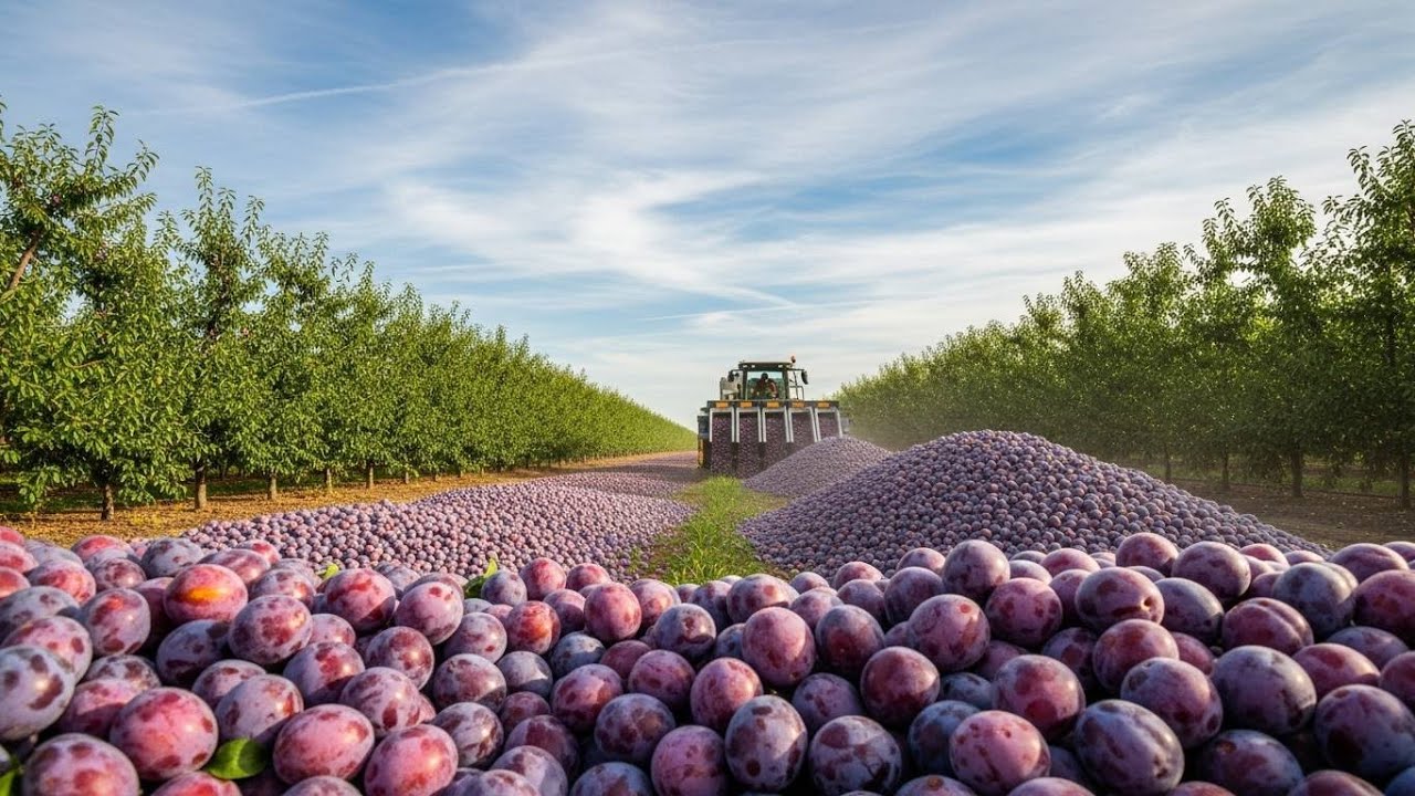 How U.S. Farmers Harvest Billions of Plums for Prune Production ...