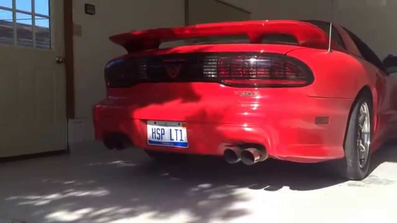1997 ws6 solid roller 355, custom 4" exhaust - YouTube