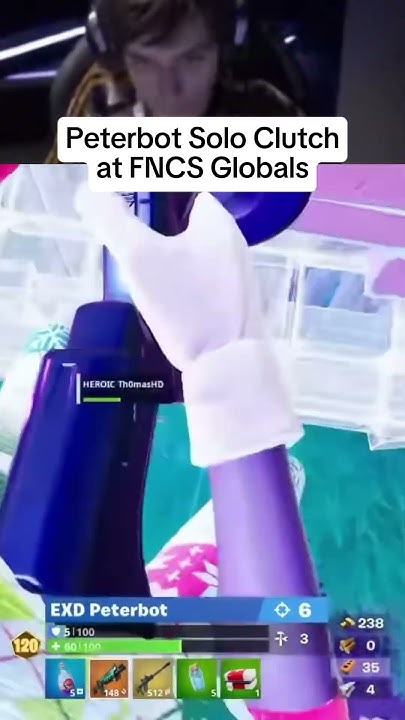 Peterbot CRAZY Solo Clutch at FNCS Globals LAN #fortnite #fncs #fyp - YouTube