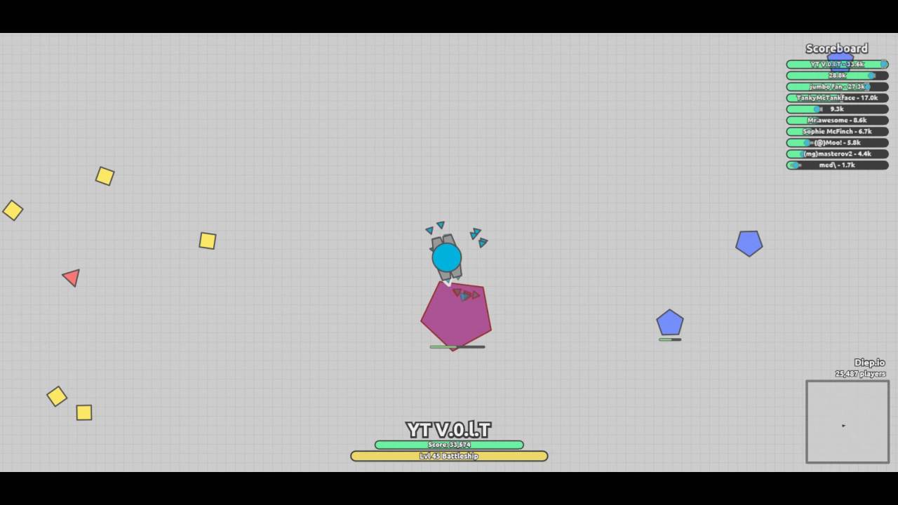 New Class: Battleship | Diep.io - YouTube