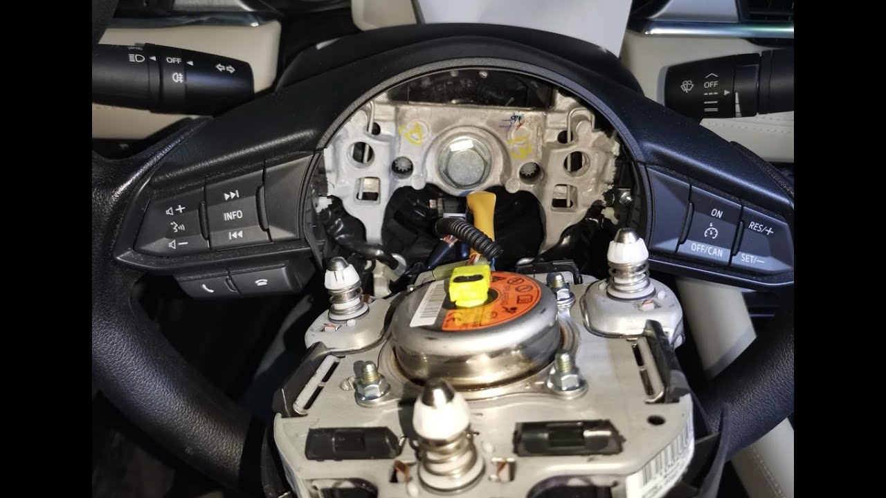 mazda6 2020 remove steering airbag - YouTube