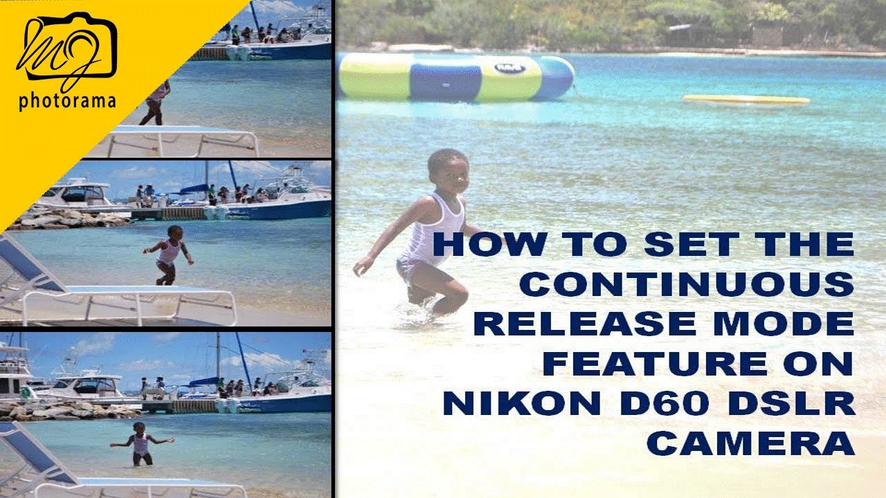 How To Set The Release Continuous Release Mode Feature On Nikon D60 ...