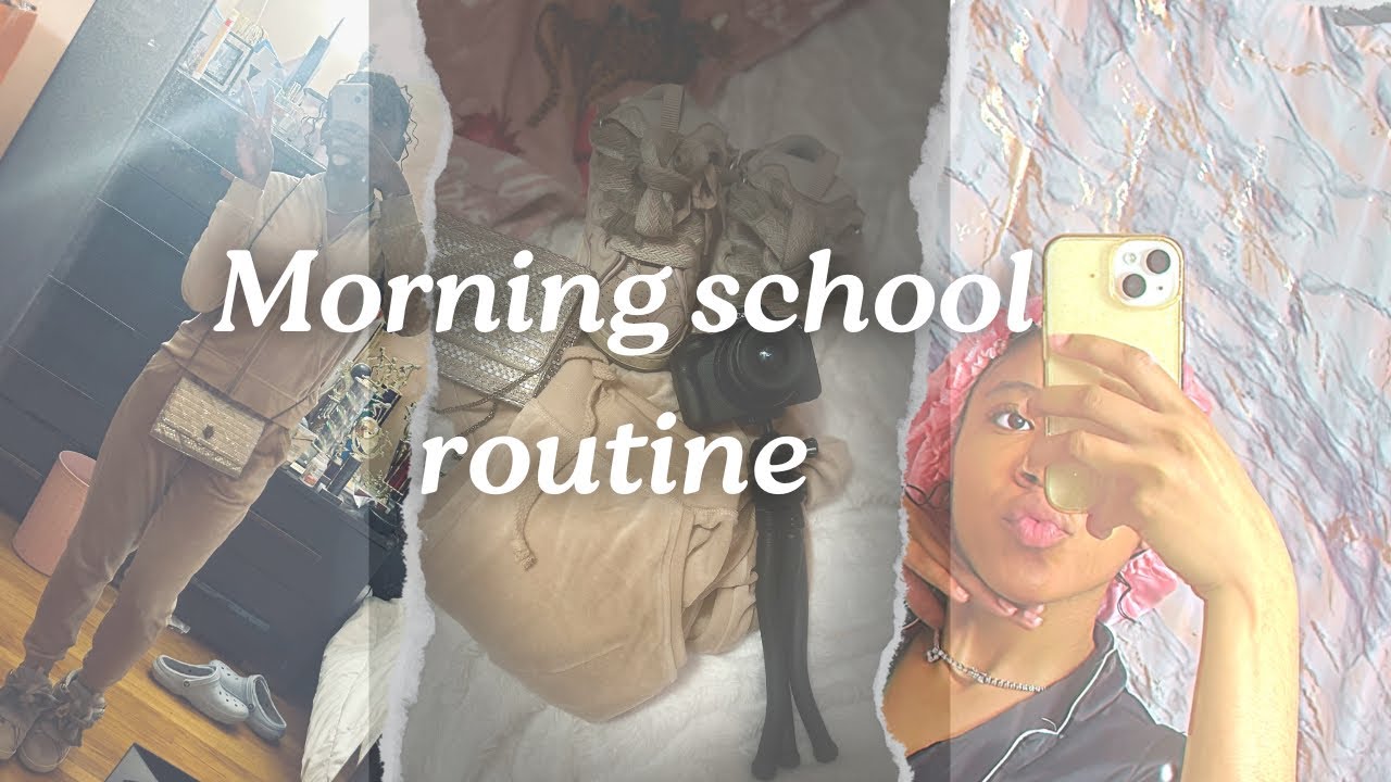 GRWM- AFTER WINTER BREAK MORNING ROUTINE 🧖🏽‍♀️ - YouTube