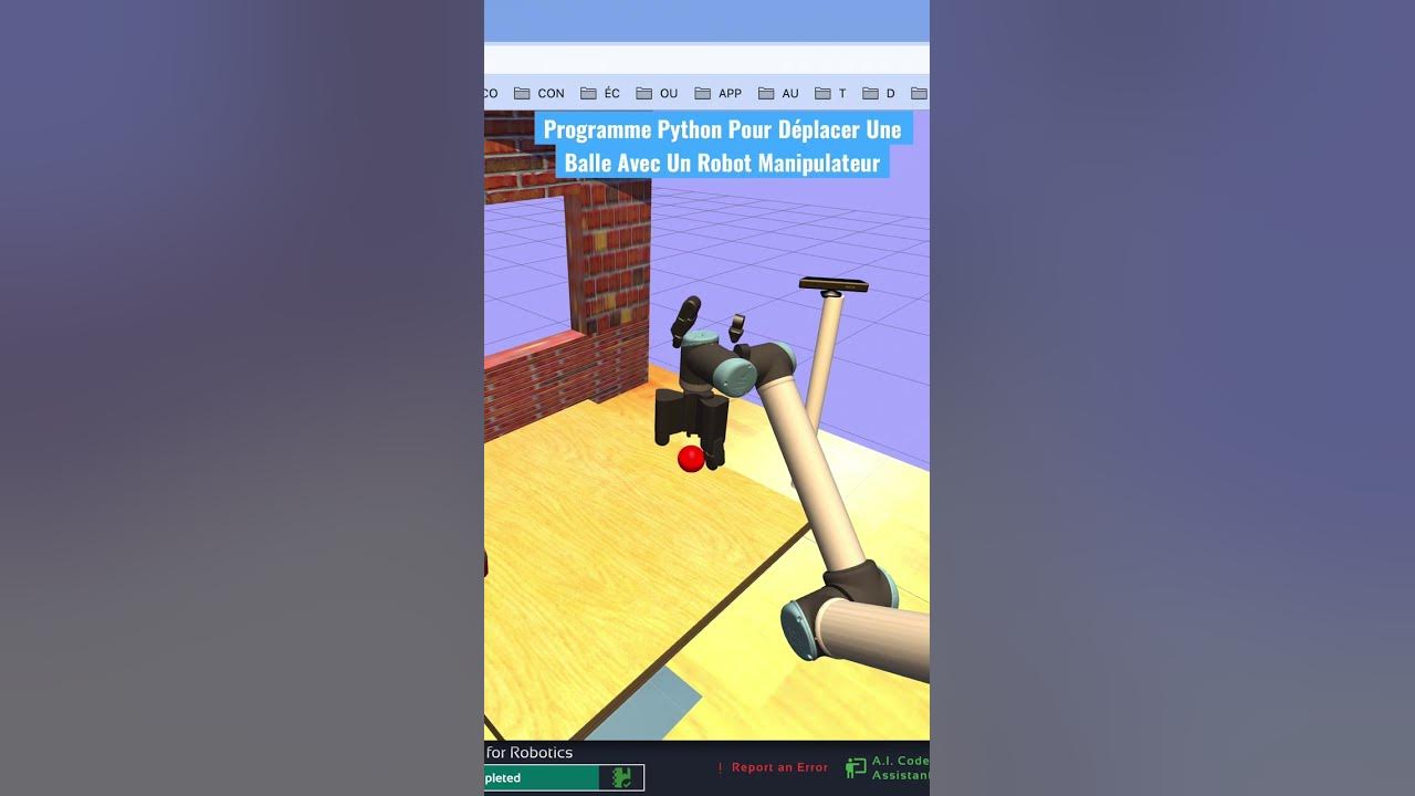 #Programme #Python Pour #Déplacer Une #Balle Avec Un #Robot # ...