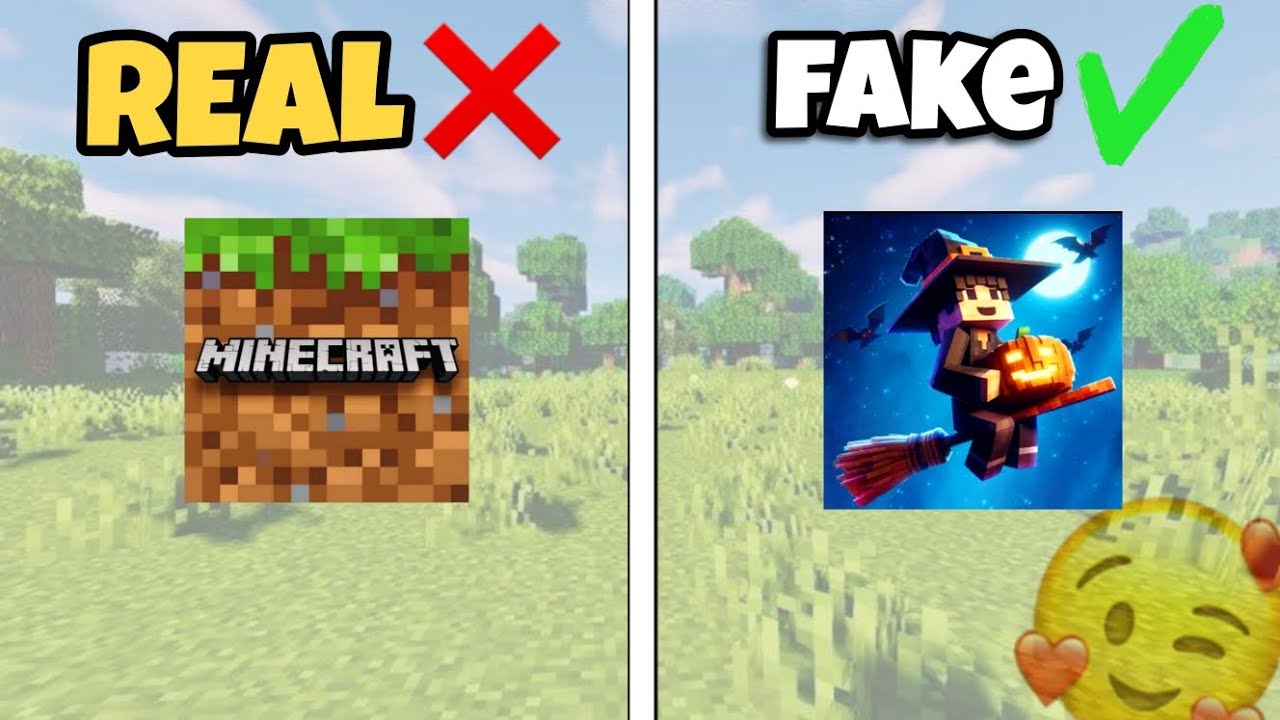 Minecraft Real Vs Fake ? - YouTube