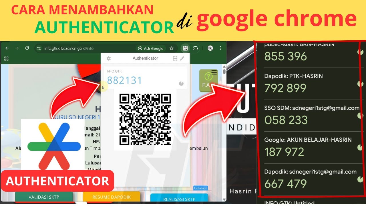 CARA AKTIFKAN AUTHENTICATOR DI GOOGLE CHROME - YouTube