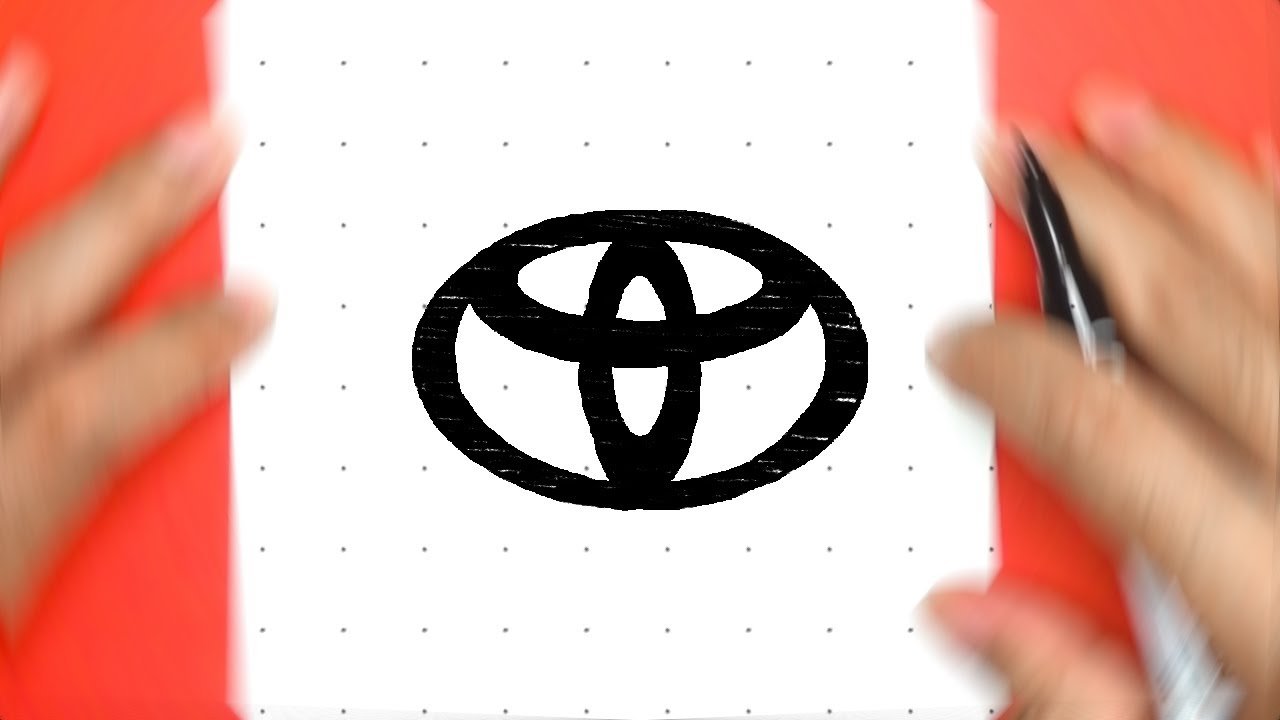 HOW TO DRAW TOYOTA LOGO | STEP BY STEP - YouTube
