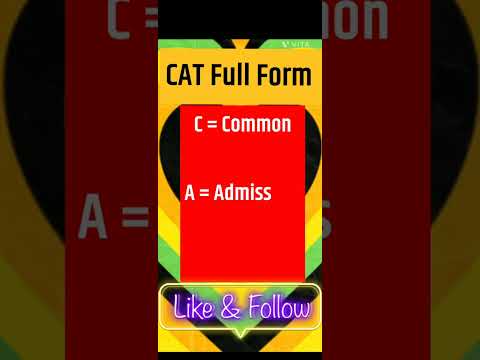 CAT Full form - YouTube