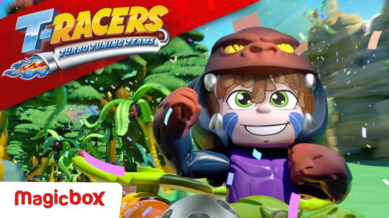 T-RACERS | EPISODE: The wildest race! 🌴🐒 | Cartoons SERIES for Kids ...